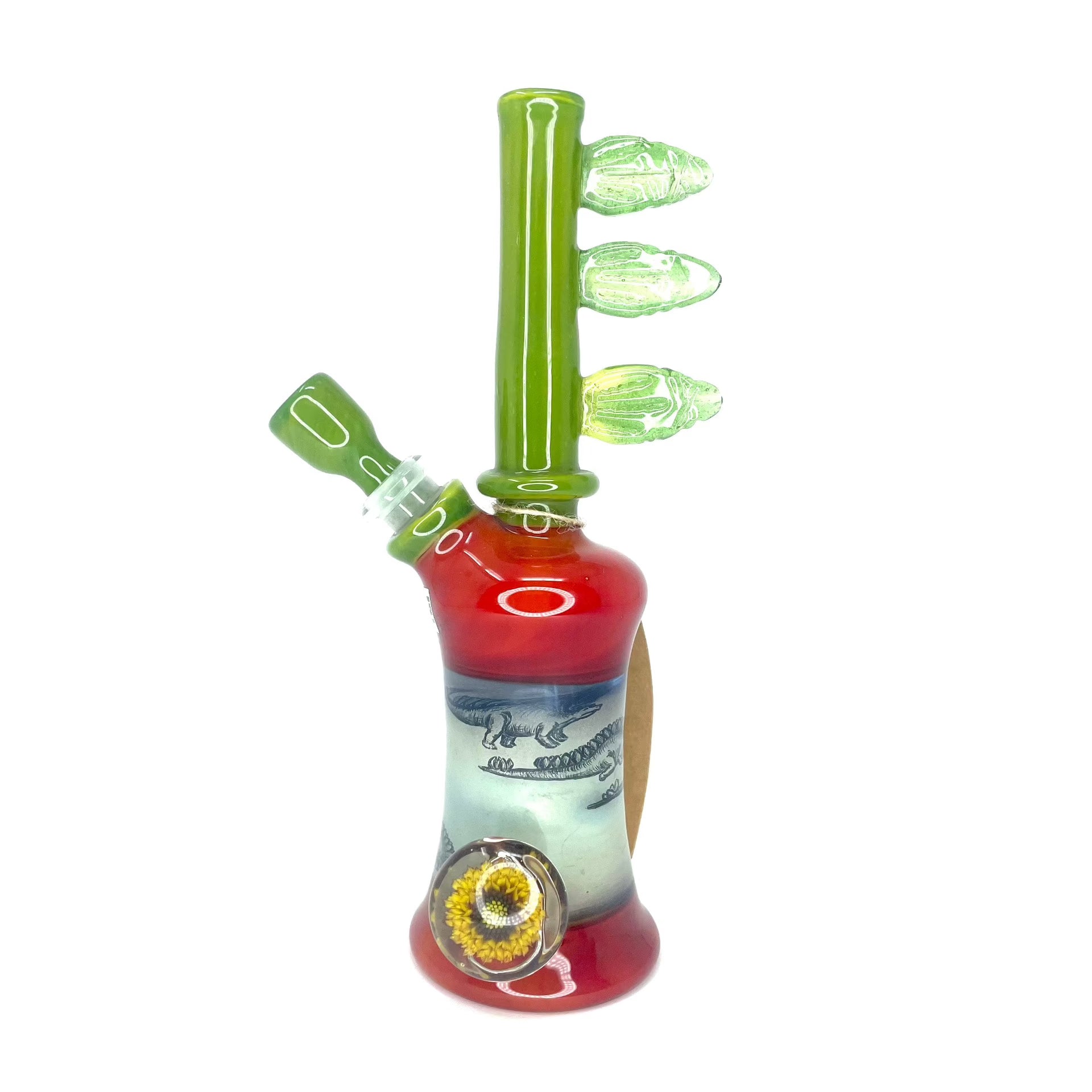 Deranged Lion x Phil Bickley // Dino Sriracha Bottle – Smokers Cabinet ...